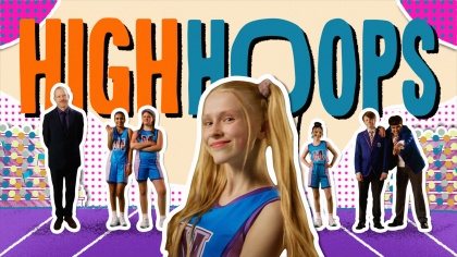 An animated TV title sequence for a new CBBC show about a girls basketball team